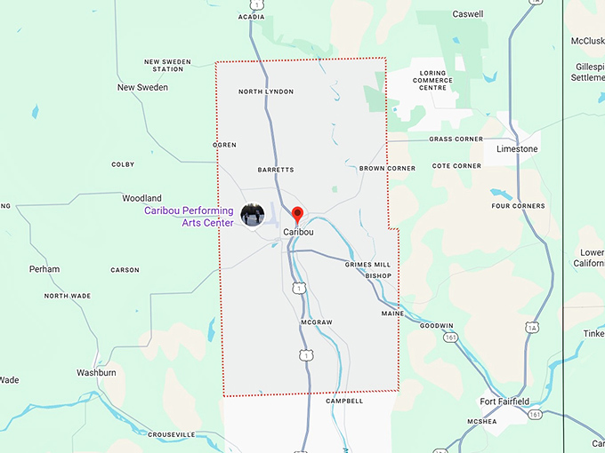 caribou, me map