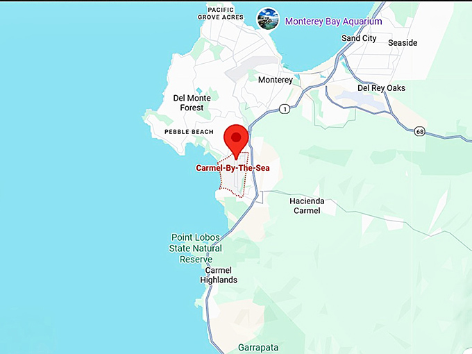 16. carmel by the sea map
