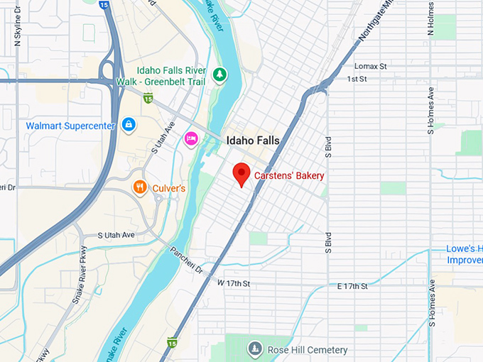 16. carstens' bakery map