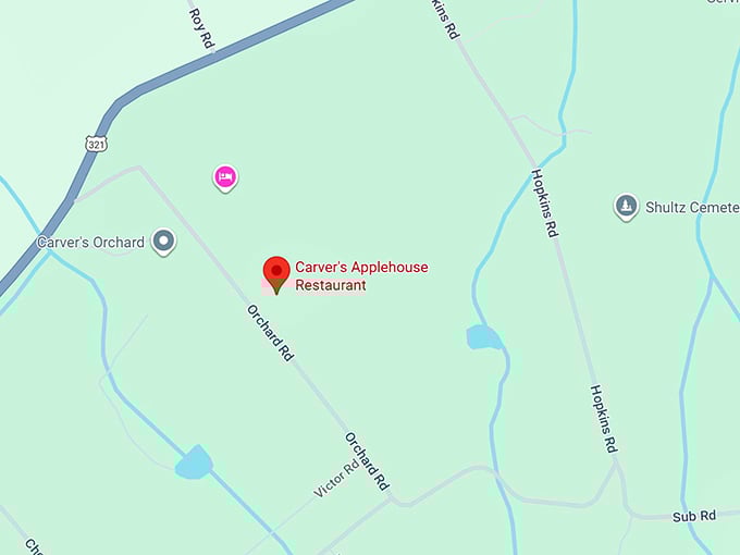 16. carver's applehouse restaurant map