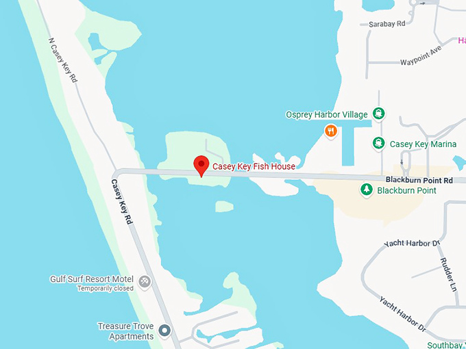 16. casey key fish house map