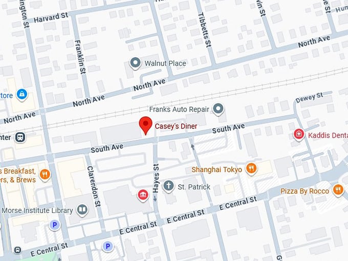 16. casey's diner map