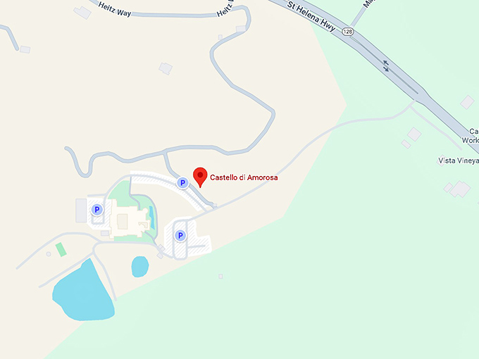 16. castello di amorosa map