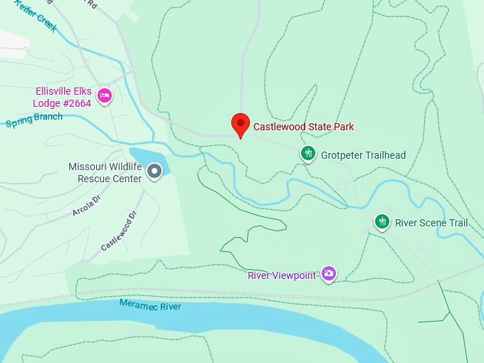 16. castlewood state park map