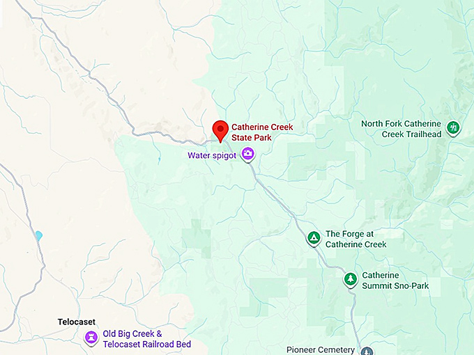 16. catherine creek state park map