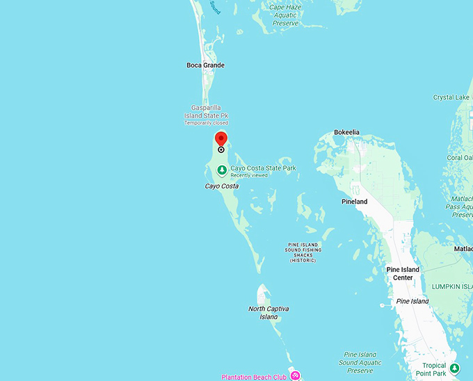 16. cayo costa state park map