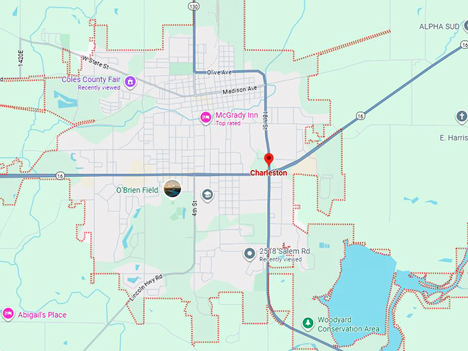 16. charleston il map