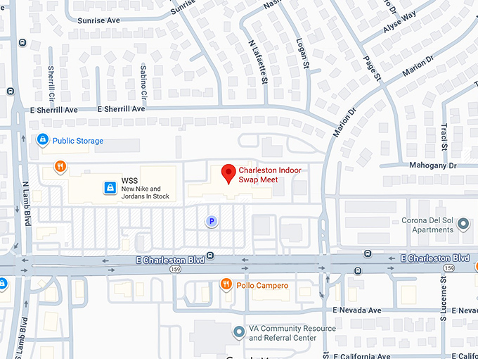 16. charleston indoor swap meet map