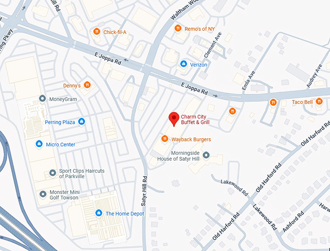 16. charm city buffet & grill map