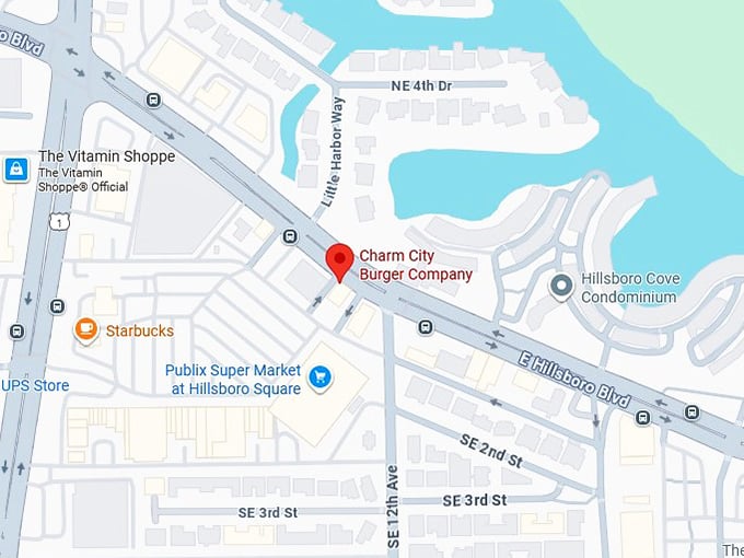 16. charm city burger company map