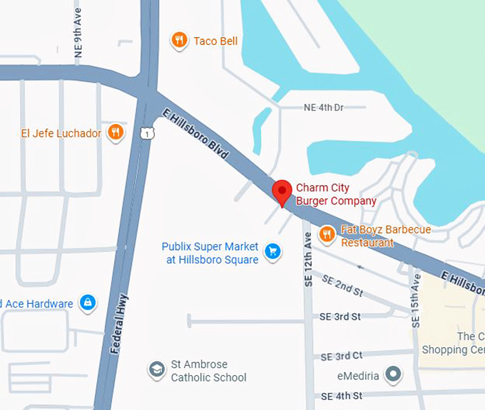 16. charm city burger company map