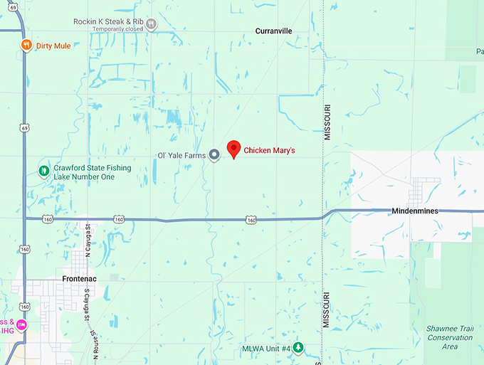 16. chicken mary's map