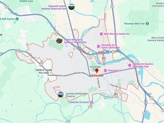 16. chillicothe, oh map
