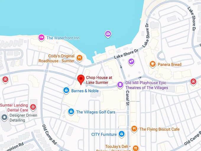 16. chop house at lake sumter map