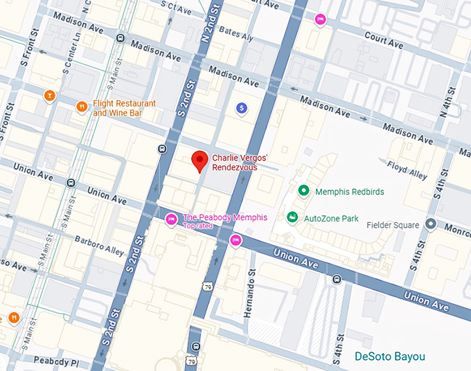 16. chralie vergos' rendezvous map