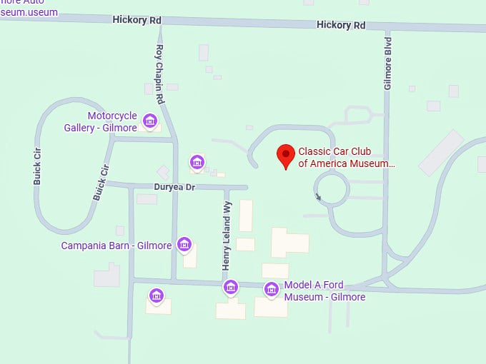 16. classic car club of america museum gilmore map