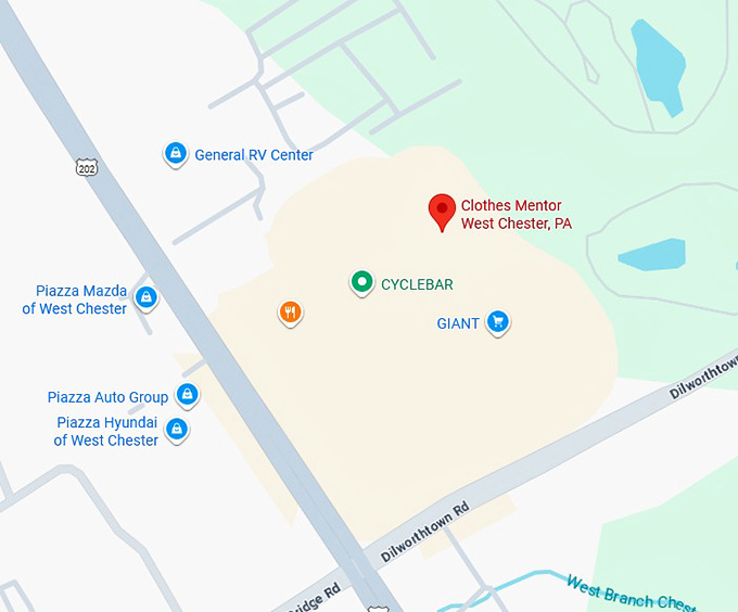 16. clothes mentor west chester, pa map