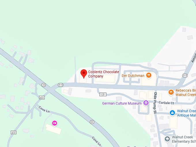 16. coblentz chocolate company map