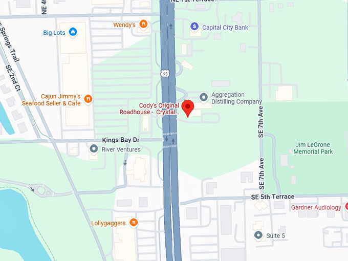 16. cody's original roadhouse crystal river map