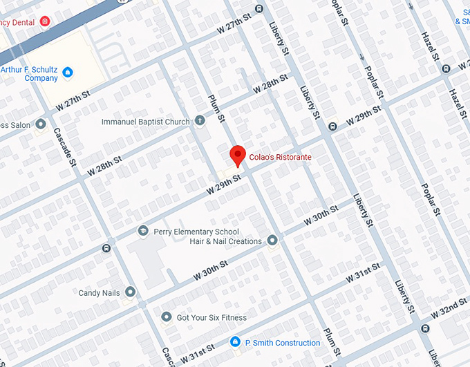 16. colao's ristorante map