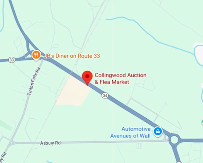 16. collingwood auction & flea market map