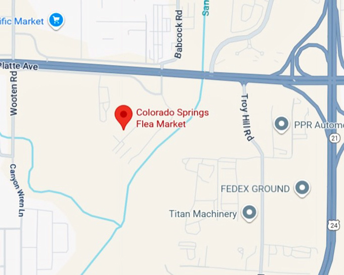 16. colorado springs flea market map