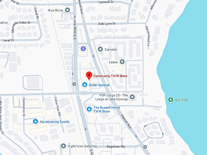 16. community thrift store map