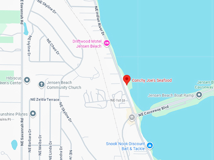 16. conchy joe's seafood map