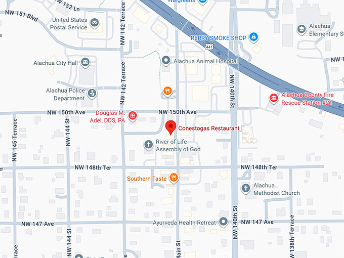 16. conestogas restaurant map