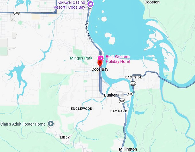 16. coos bay map