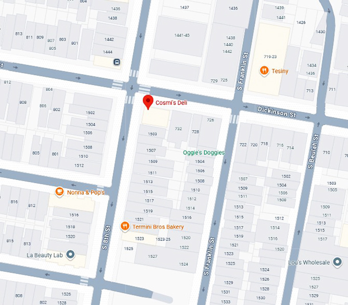 16. cosmi's deli map