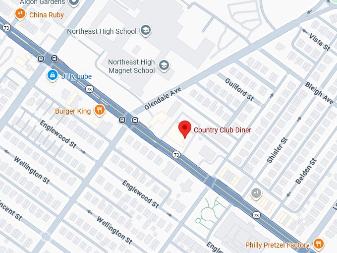 16. country club diner map