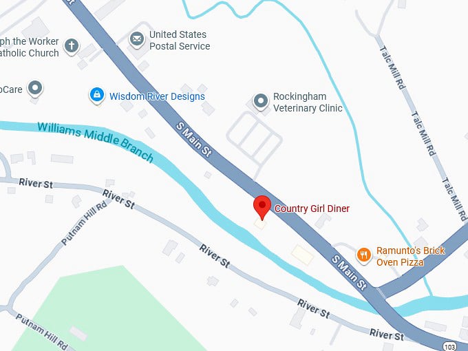 16. country girl diner map