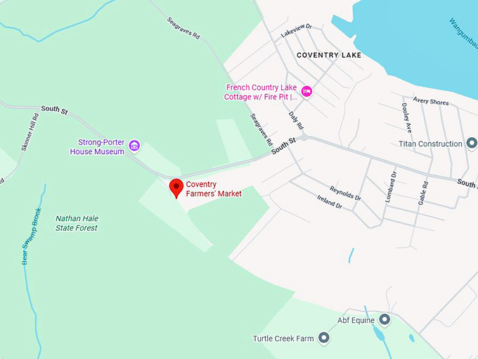 coventry farmers' market map