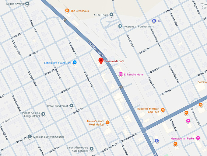 16. crossroads cafe map