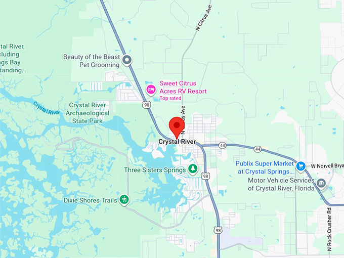 16. crystal river fl map