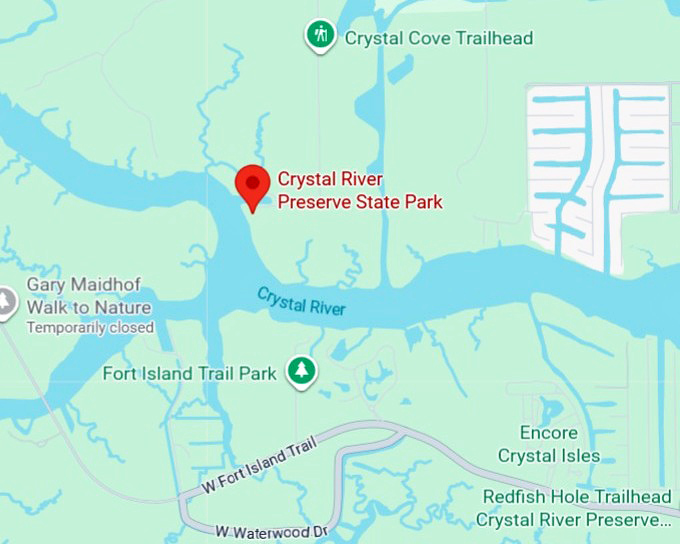 16. crystal river preserve state park map