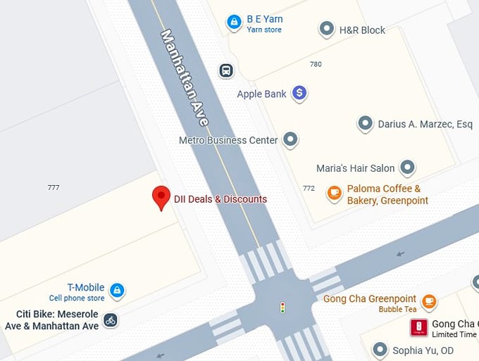 16. dii deals & discounts map