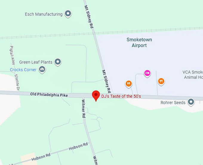 16. dj's taste of the 50's map