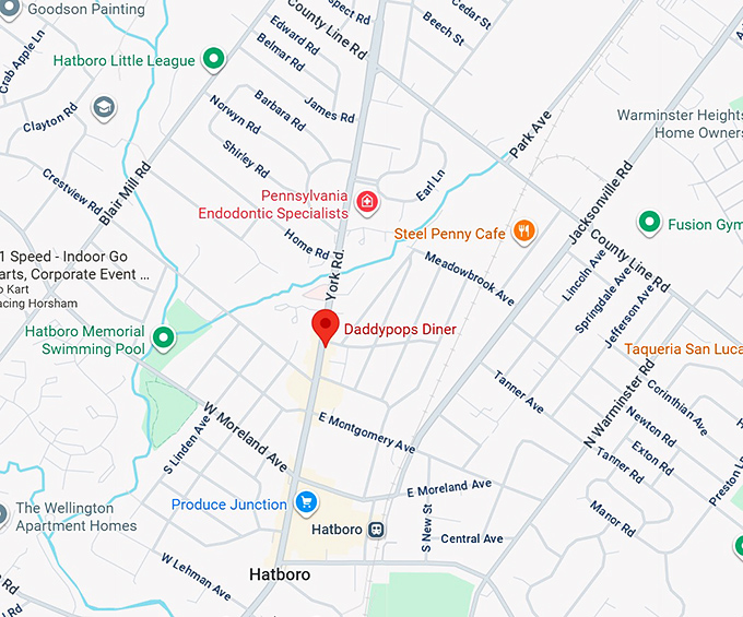 16. daddypops diner map