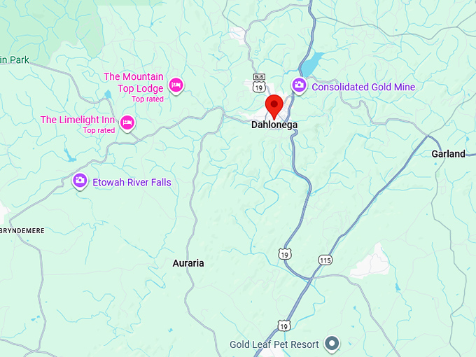 16. dahlonega map