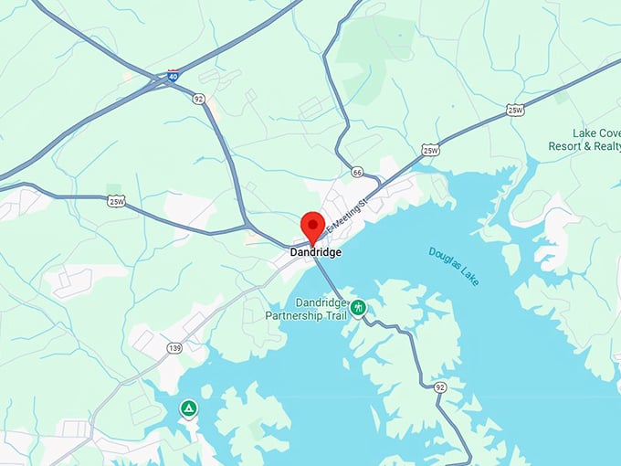 16. dandridge tn map