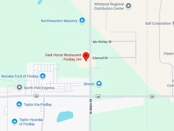 16. dark horse restaurant findlay, oh map