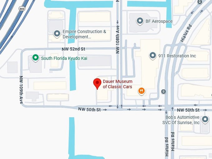 16. dauer museum of classic cars map