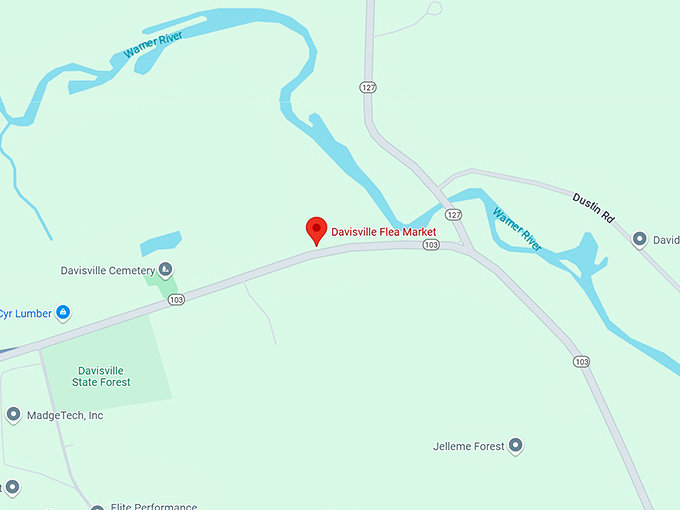 16. davisville flea market map