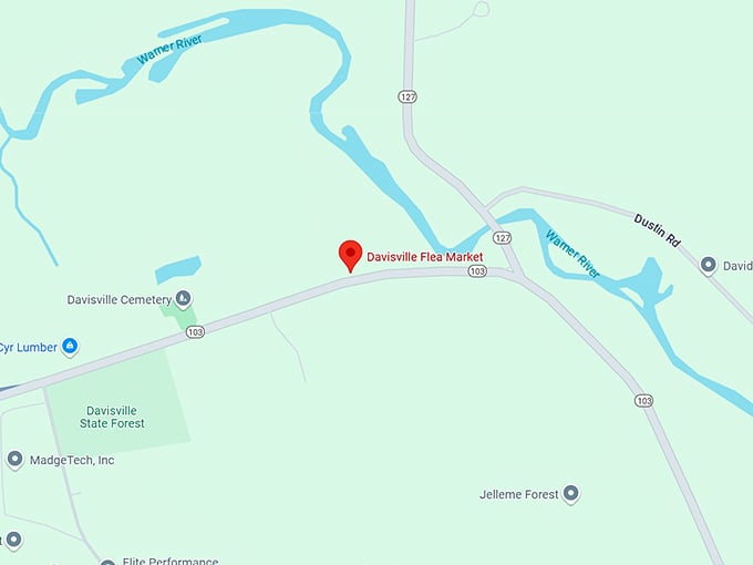 16. davisville flea market map