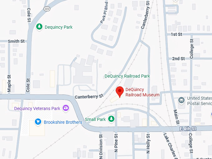 16. dequincy railroad museum map