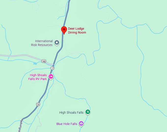 16. deer lodge dining room map