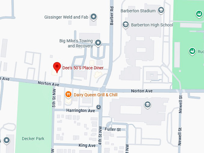 16. dee&rsquo;s 50&rsquo;s place diner map