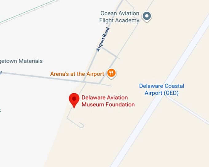 16. delaware aviation museum foundation map